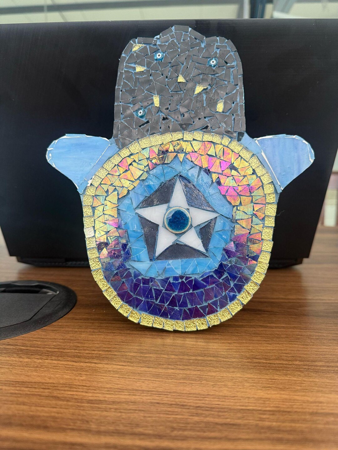 Hamsa Hand, Glass Mosaic, Unique, Handmade, Fatima Hand - Etsy