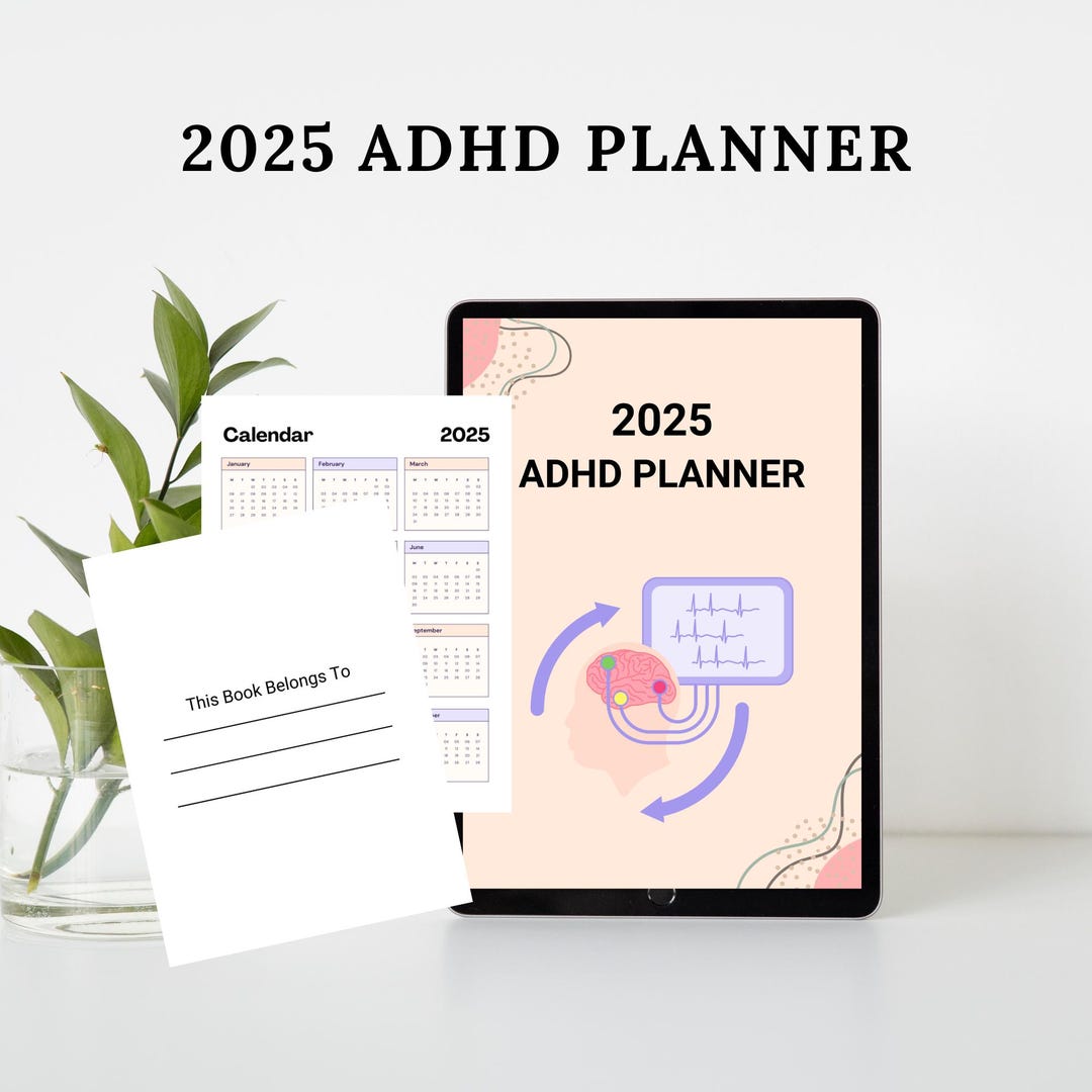 ADHD Planner Printable, Executive Function Planner, Household Organizer ...