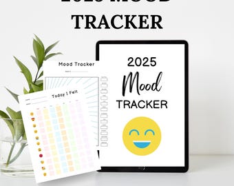 Mood Tracker Journal, Printable Mood Log for Mental Health, Self Care ...