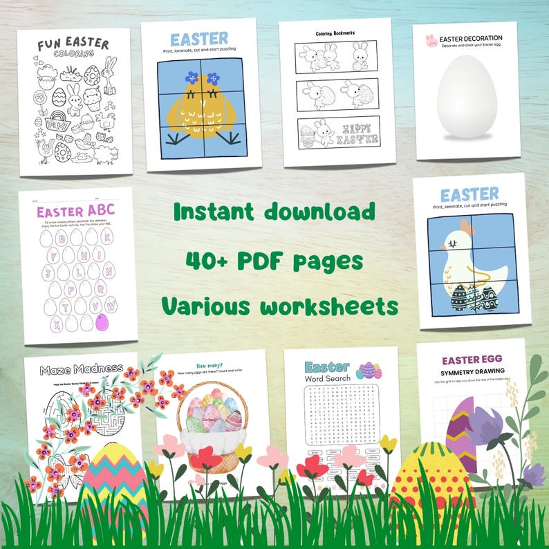 Easter Activity for Kids Printable Worksheet Spring Activities for ...