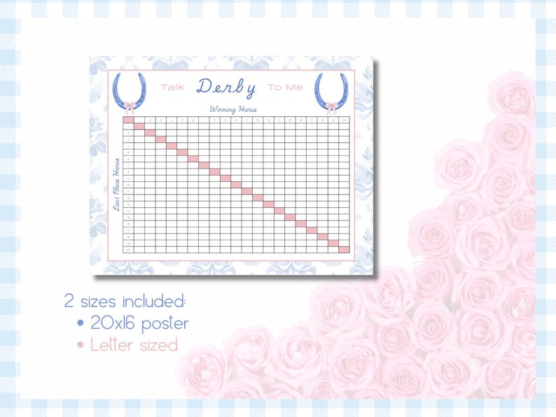 Instant Download – Derby Squares Game | Talk Derby to Me Collection ...