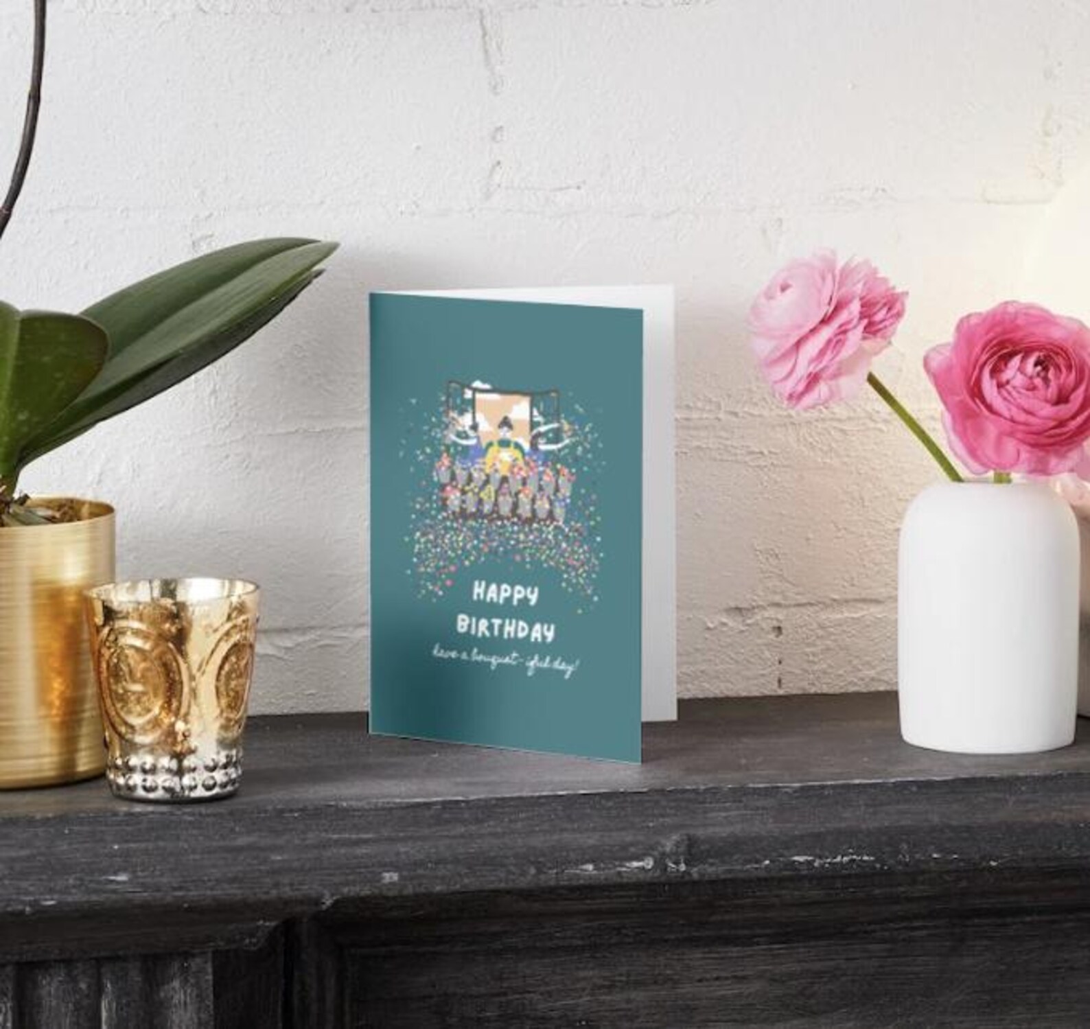 Printable Flower Birthday Card | Spring Greeting Card | Digital ...