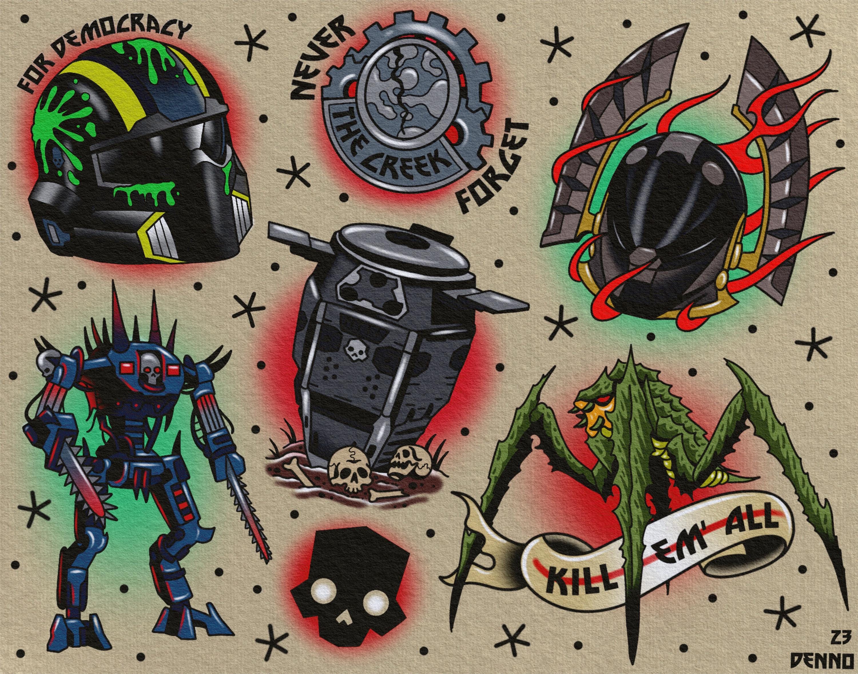 Helldivers Flash. 11” by 14” Digital Drawing Printed on Arches ...