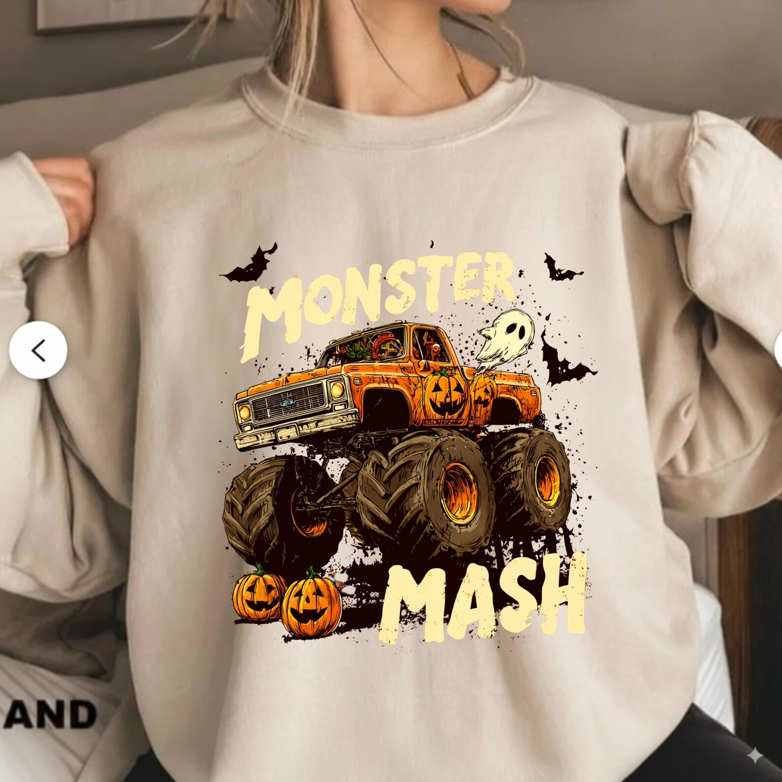 Monster Mash Halloween PNG Digital Download | Spooky Monster Truck With ...