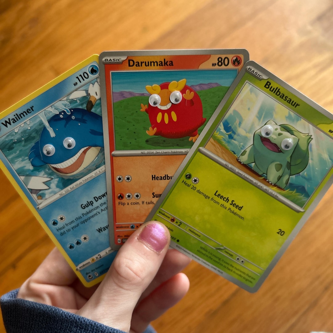 Handmade Pokémon TCG Googly Eye Single Pokémon Card - Etsy
