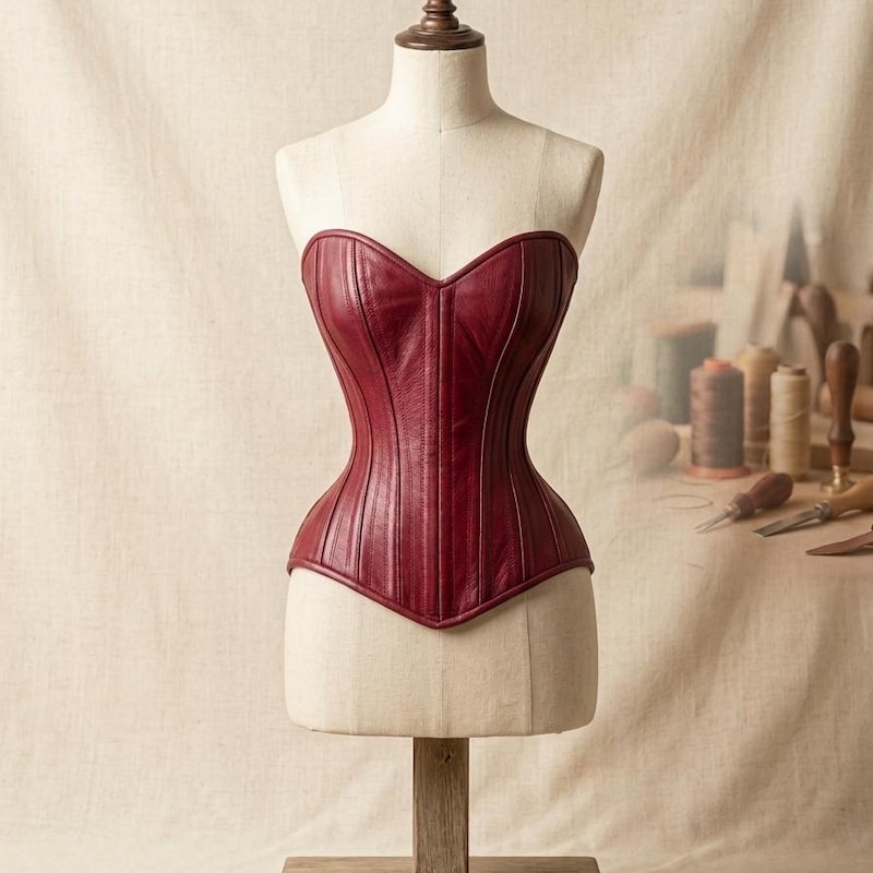 Leather Zip up Corset - Etsy