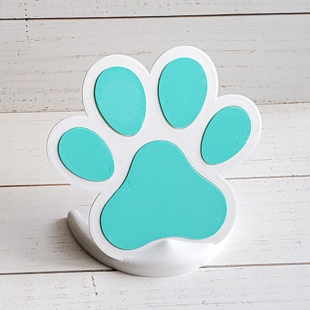 Magnetic Die Cut Stand - Paw Print - Etsy
