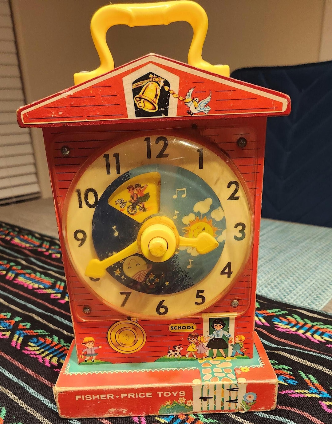 1960s Fisher Price Music Box Teaching Clock - Etsy