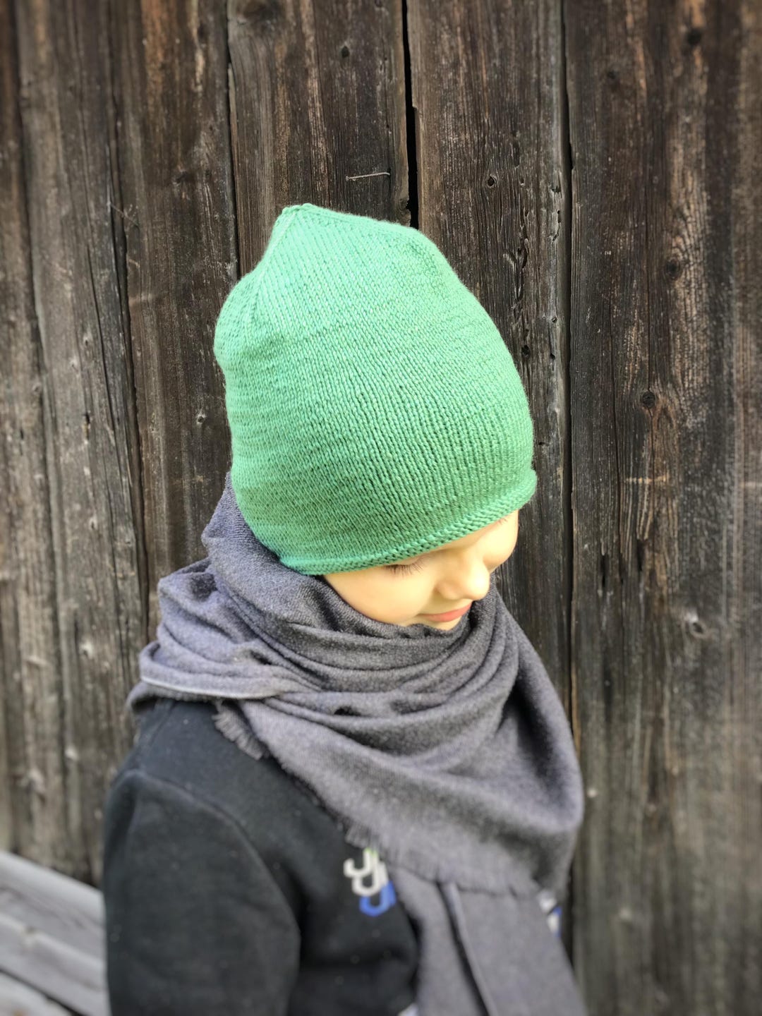 Un bonnet fin pour enfant en fil naturel, un bonnet chaud pour les ...