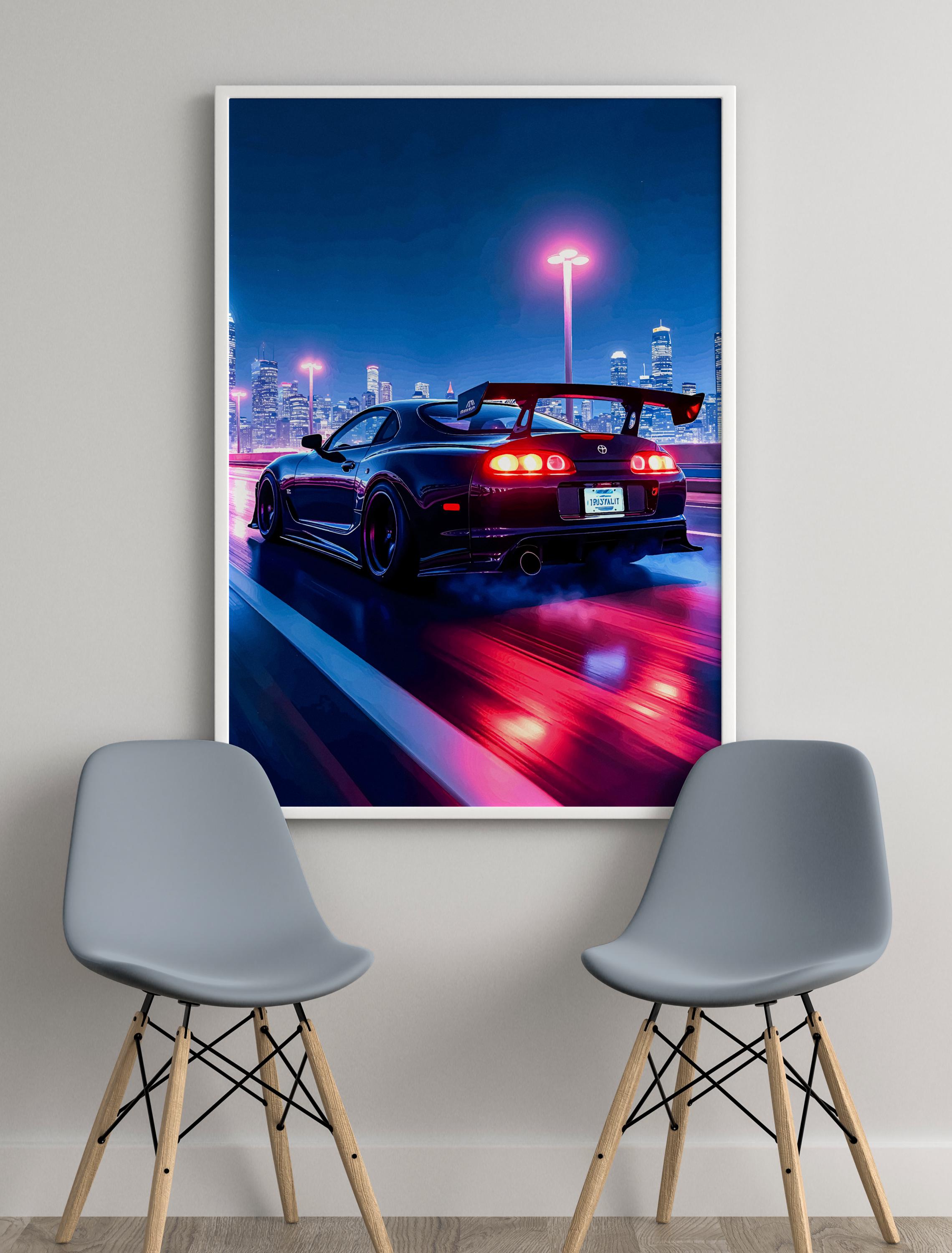 Wall Poster, Toyota Supra Poster, Supra Print, Supra Wall Art, Sports ...