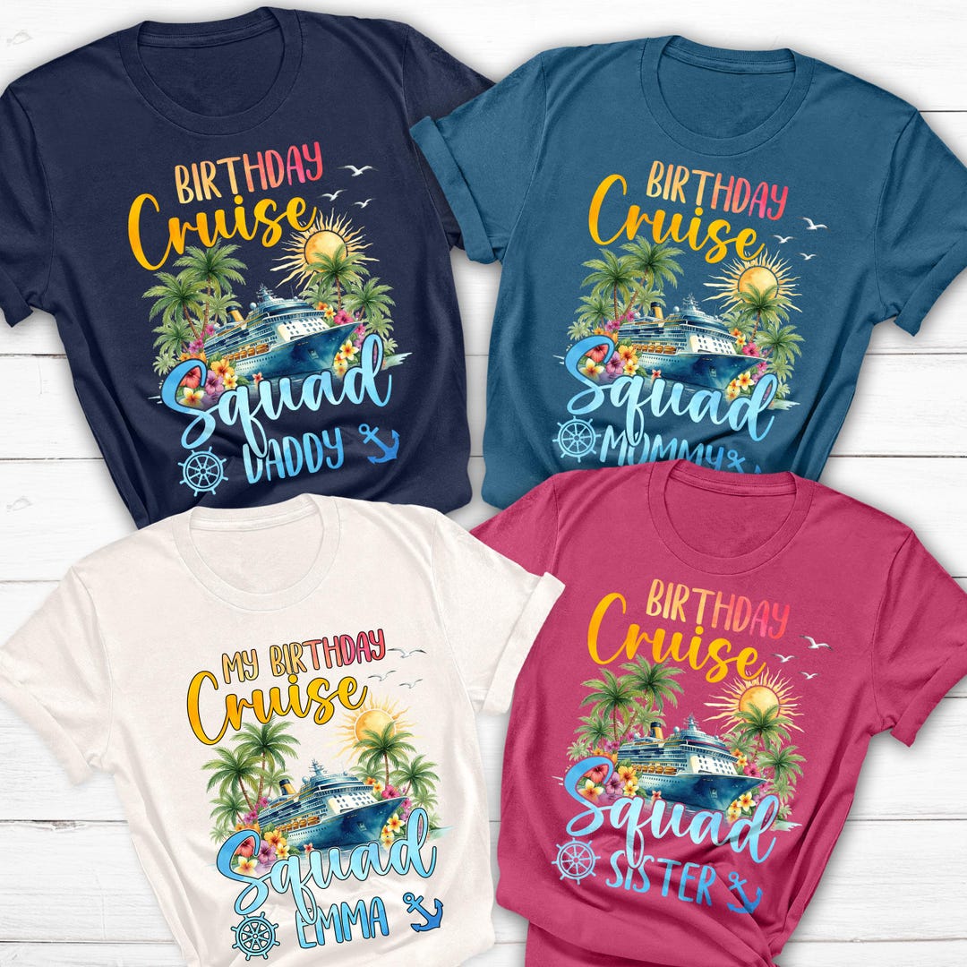 Custom Family Cruise Shirts 2026, Family Matching Vacation T-shirts ...