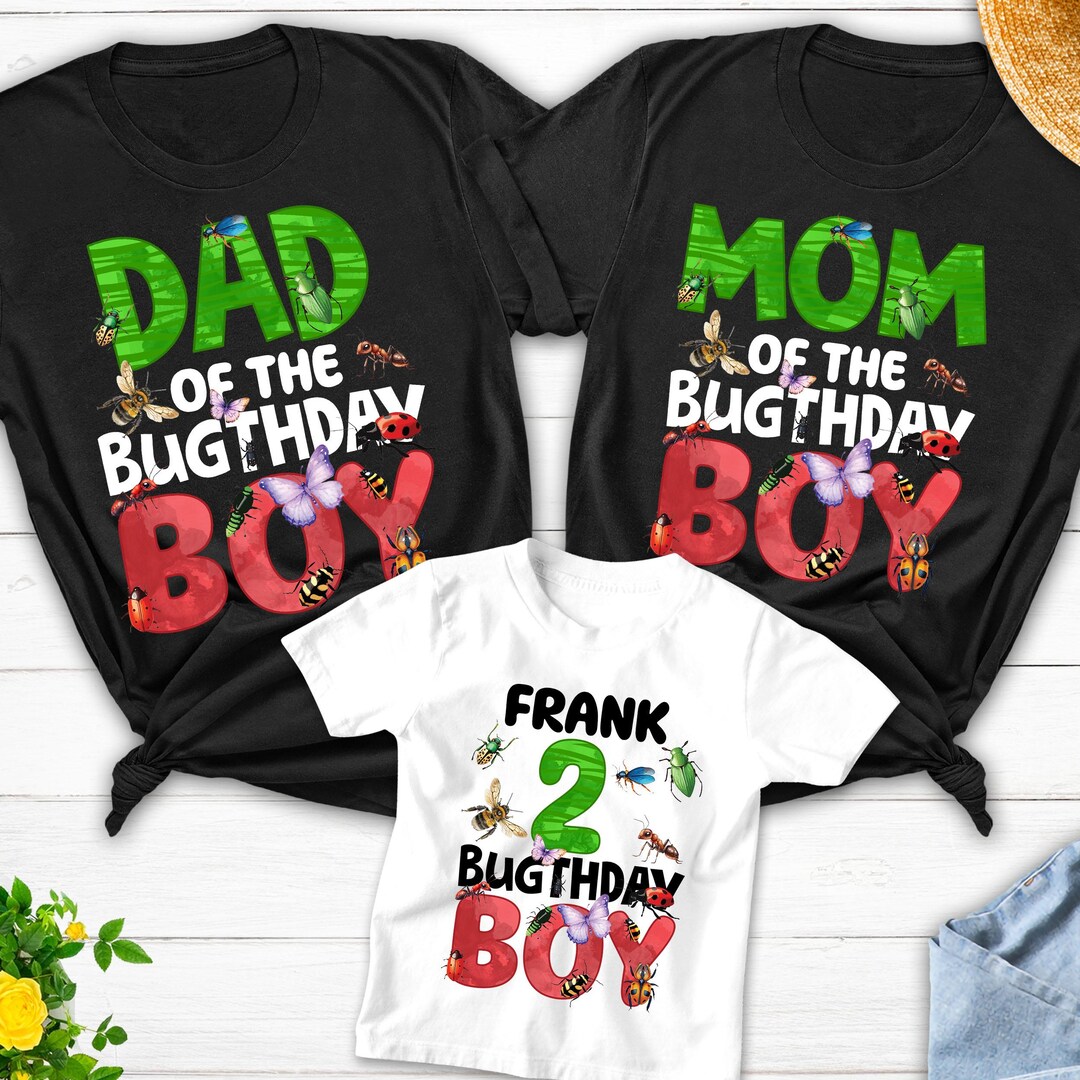 Family Matching Bug Birthday Shirt, Funny Cute Bug Personalized ...