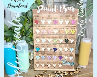 Paint Bar Paint Swatch Number Color Sign Digital File - Art Dtudio DIY ...