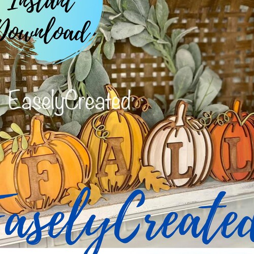 Pumpkin Alphabet A-Z SVG File Gather SVG Sign Fall Pumpkin - Etsy