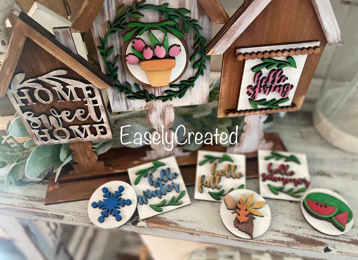 Seasonal Interchangeable Sign SVG File - All Seasons Interchangeable ...