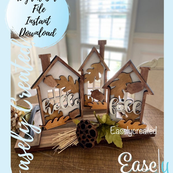 Wooden Fall House - Etsy