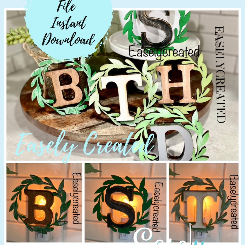 Halloween Split Monogram - Etsy