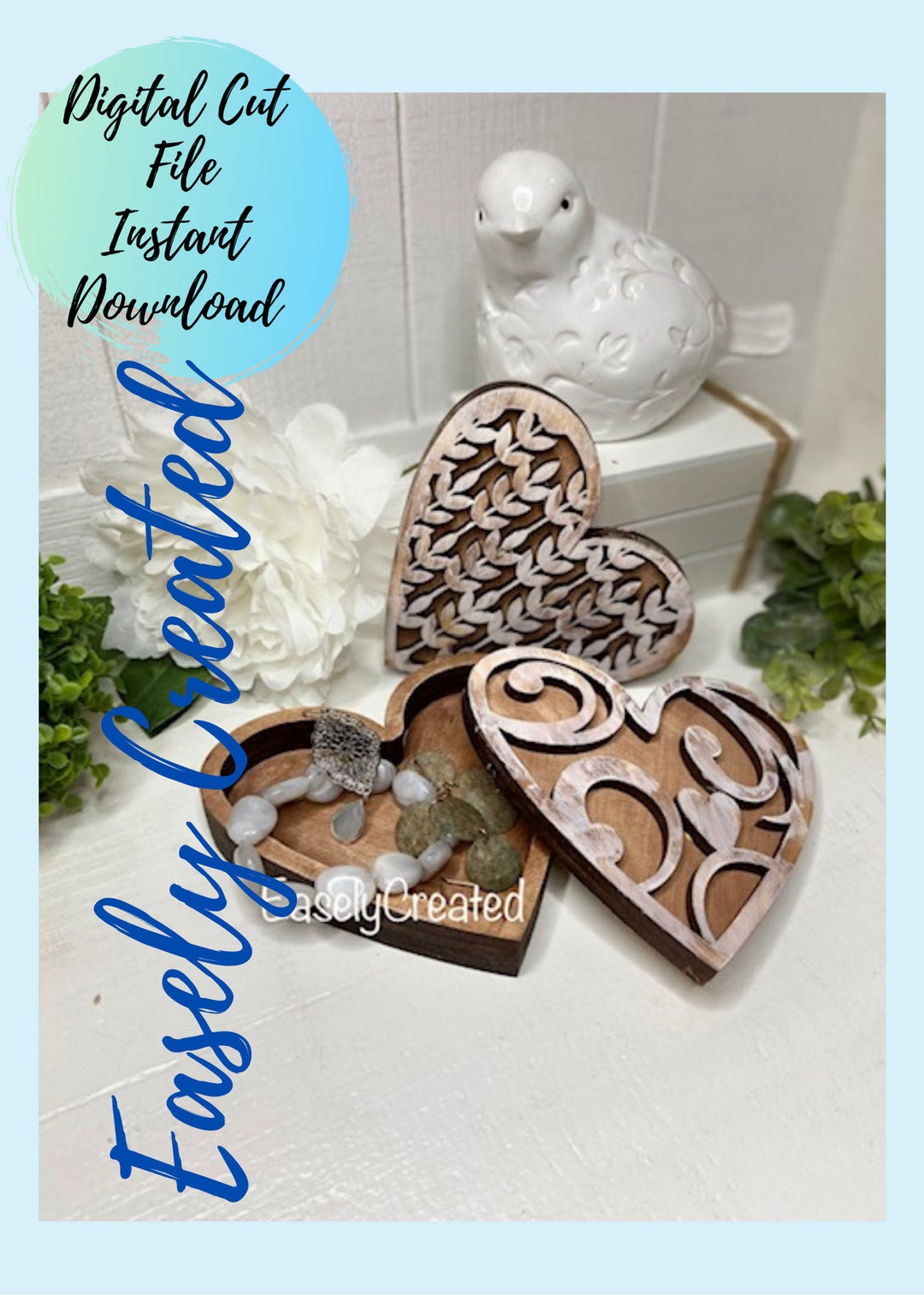 Jewelry Trinket Box Mothers Day Sign Digital File - Forever My Mom ...