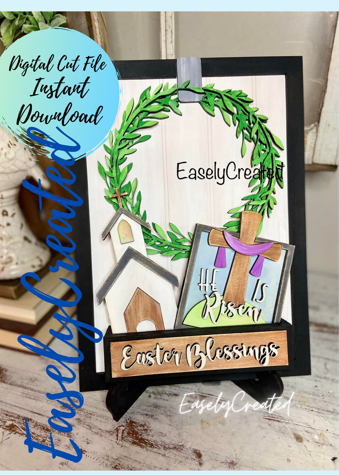 Easter Interchangeable Add-on Sign SVG Seasonal Interchangeable Easter ...