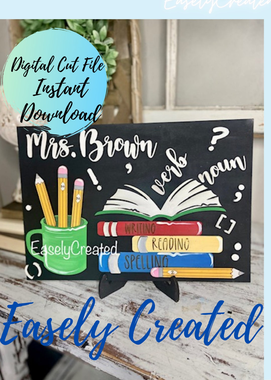 Welcome to Our Classroom English Teacher Sign Sign SVG Reading Teacher ...