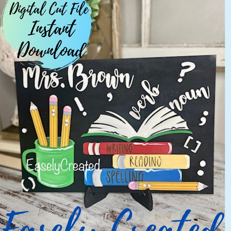 Teacher Sign - Etsy