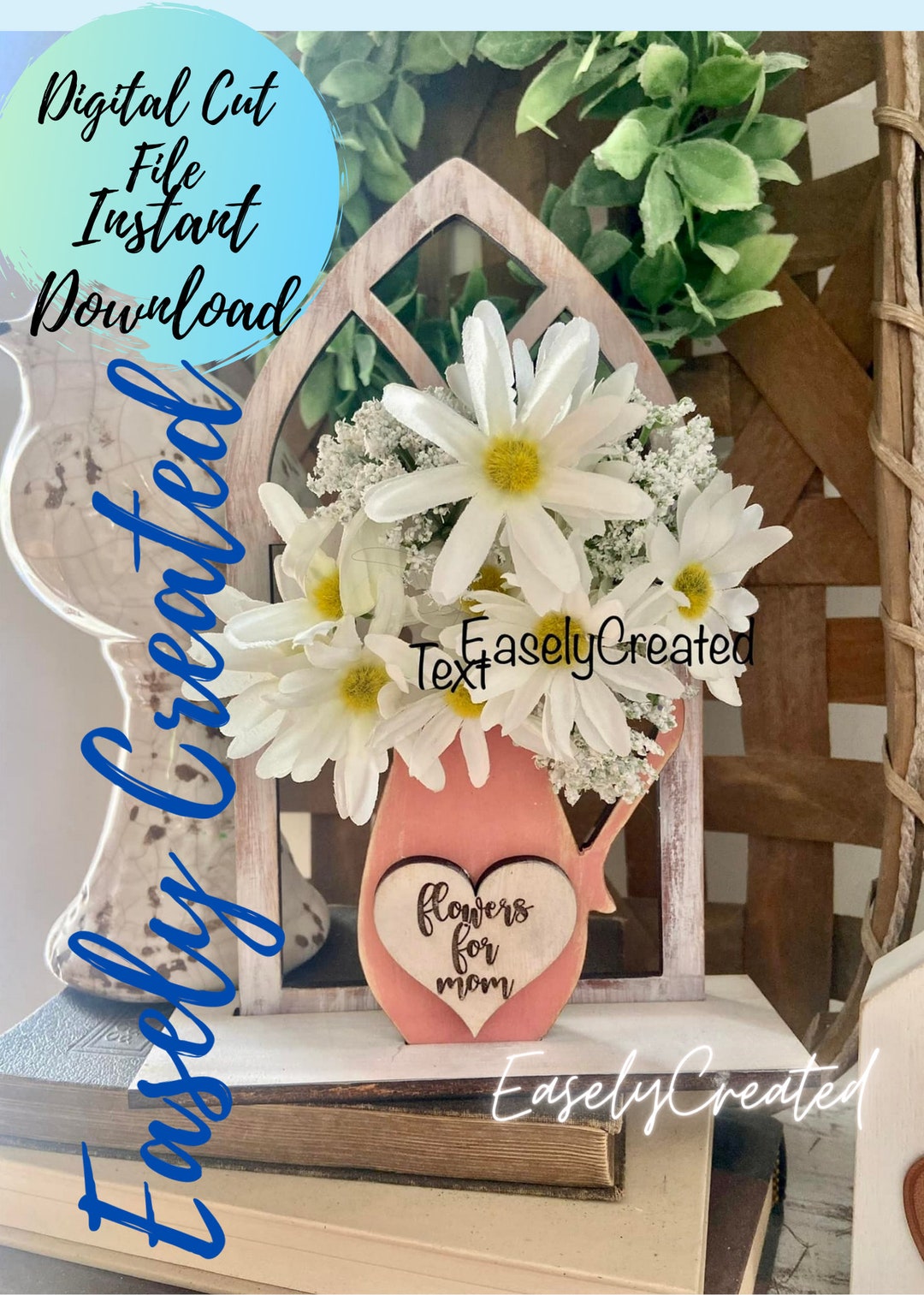 Handpicked Flowers for Mom Sign Sign Digital File - Hello Spring Sign ...