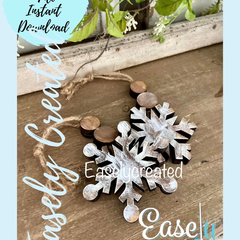 Chunky Snowflake Svg - Etsy