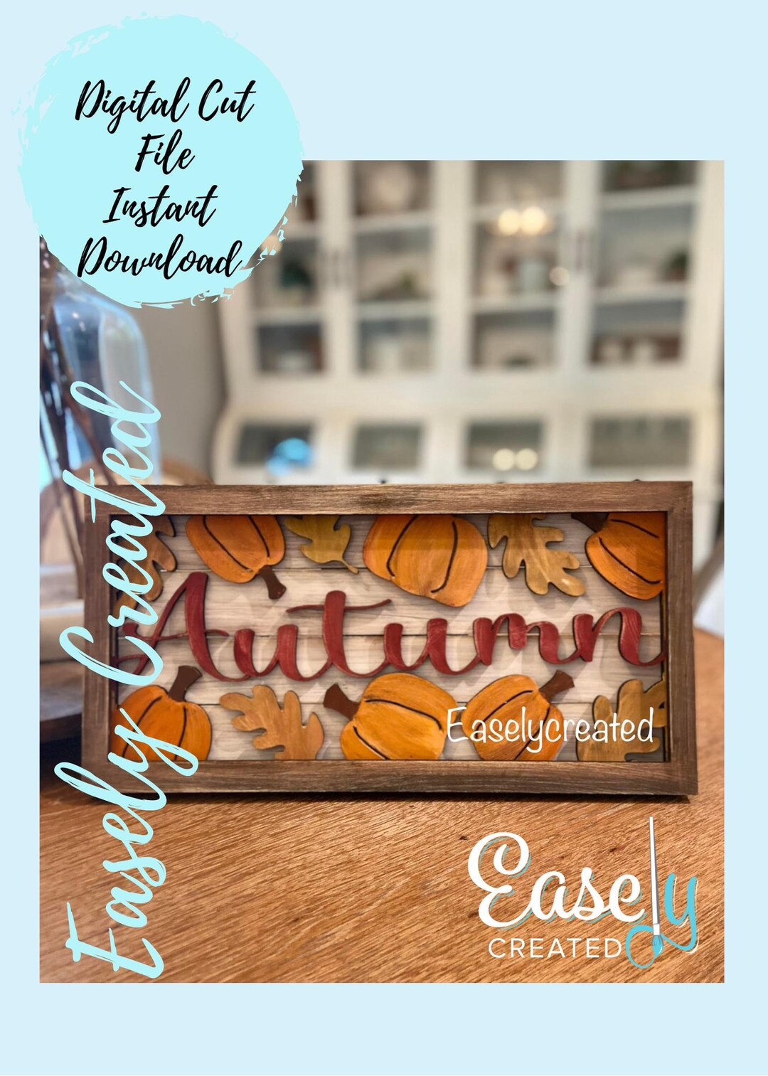 Display Sign Insert "autumn" to Be Used With Interchangeable Sign ...