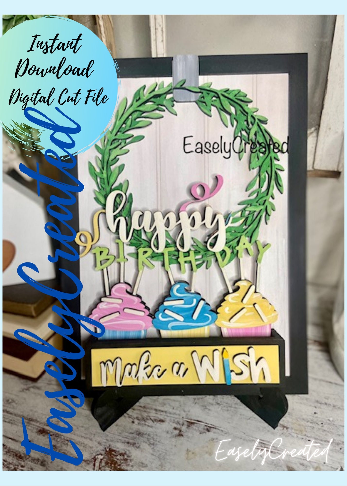 Birthday Interchangeable Add-on Sign SVG Seasonal - Etsy