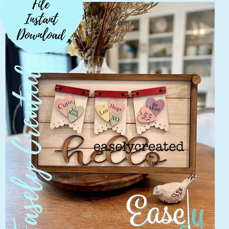 Mini Banner Valentine - Etsy