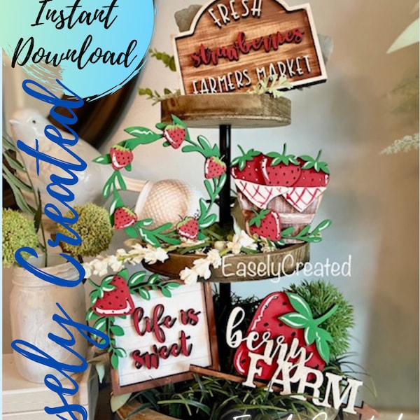 Berry Tiered Tray - Etsy