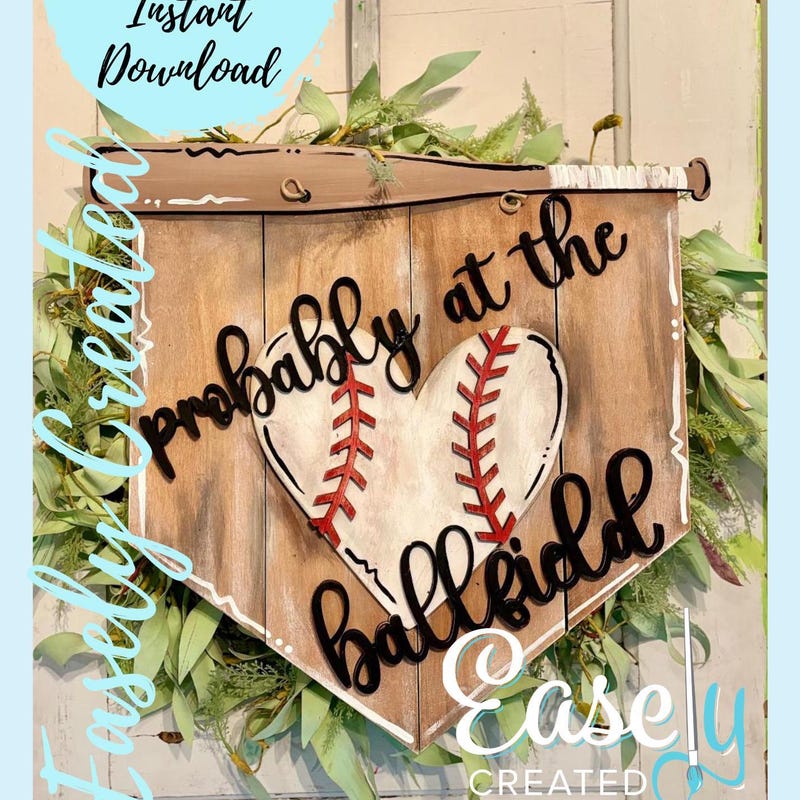 Baseball Door Hanger - Etsy