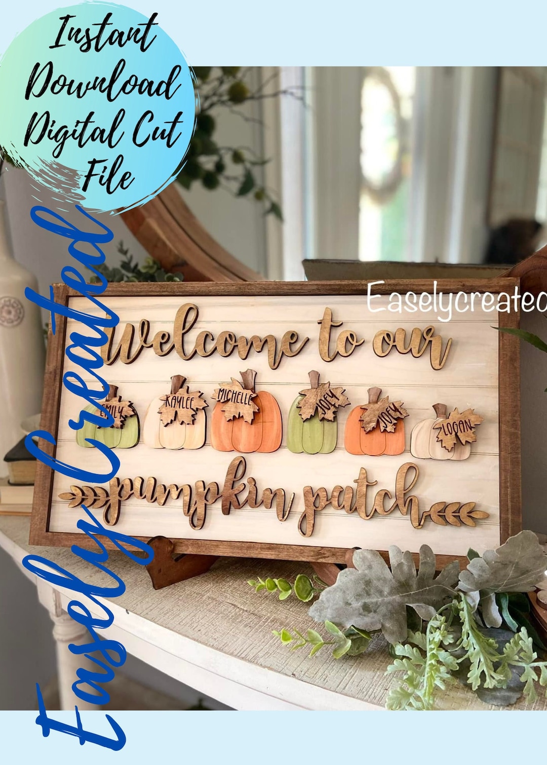 Welcome to Our Pumpkin Patch Sign SVG Digital File - Pumpkin Sign WITH ...