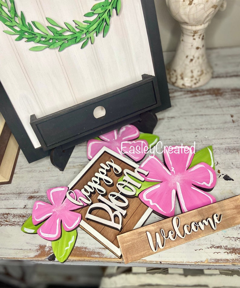 Spring Interchangeable Add-on Sign SVG Seasonal - Etsy