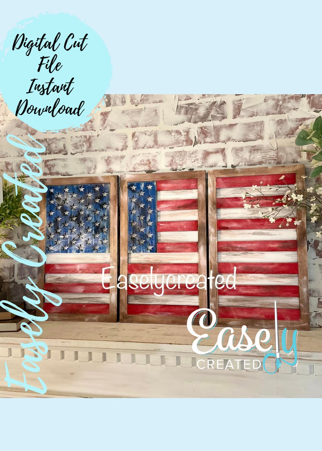 American Flag Vintage Weather USA Rustic Stars and Stripes Sign Flag ...