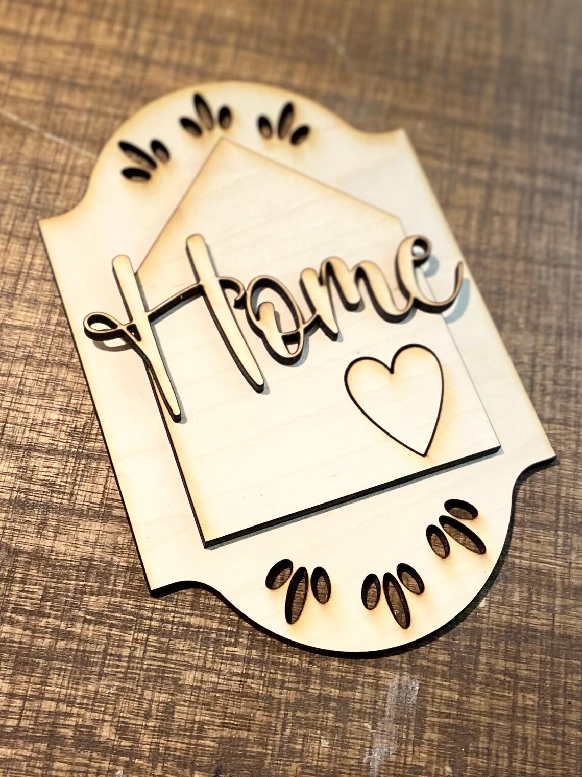 Table Top Easel Interchangeable Insert " Home Sweet Home" Sign ...