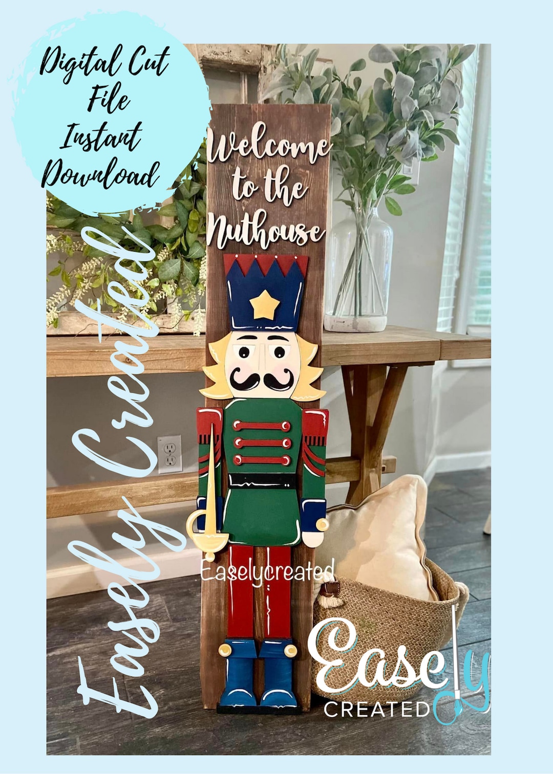 Christmas Nutcracker 4ft Porch Leaner Sign SVG File Welcome to the ...