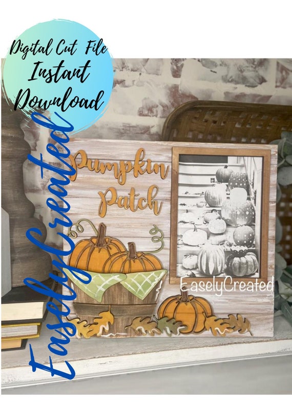 Pumpkin Patch Frame SVG File Holiday SVG Sign Pumpkin Patch | Etsy