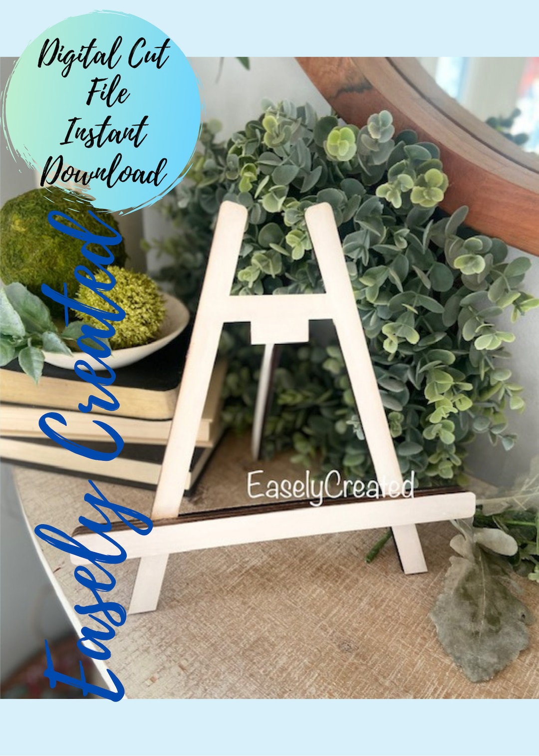 Farmhouse Easel Display Stand Digital File - Sign Holder Stand Display ...