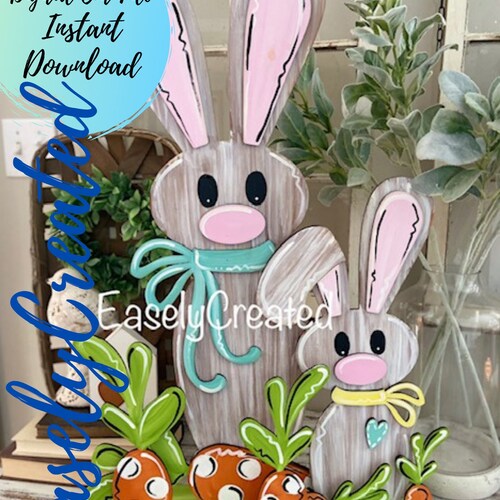 Easter Gnome Porch Sign SVG File Bunny Gnome Sign Spring - Etsy