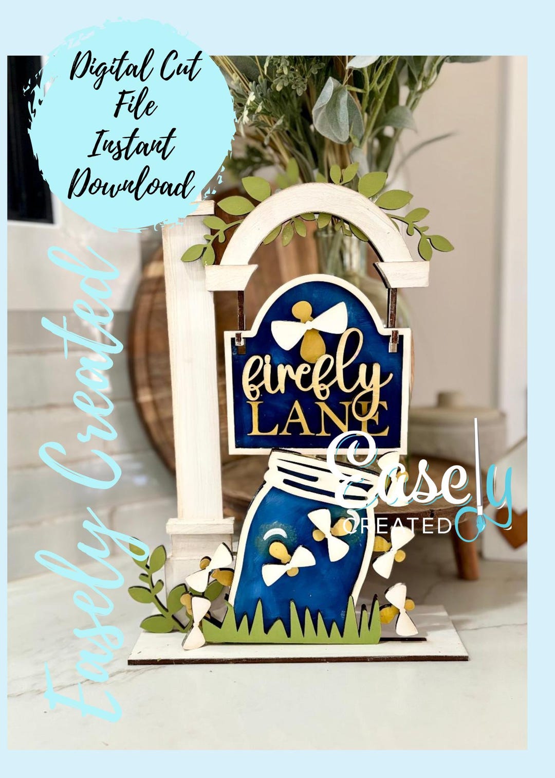 Mini Post Sign Interchangeable Shelf Sitter INSERT "firefly Lightning ...