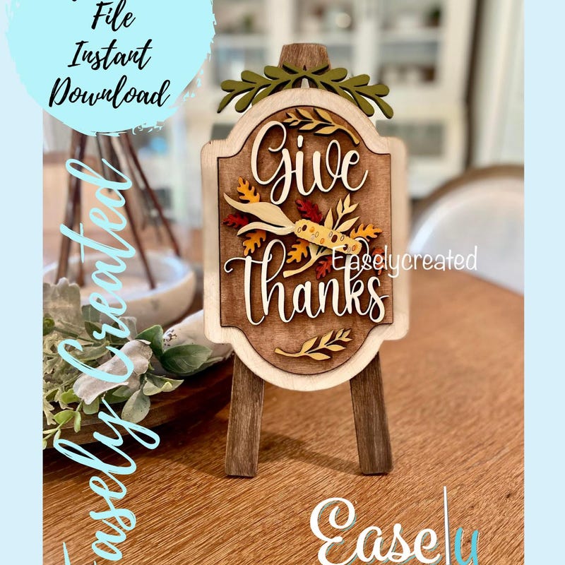 Give Thanks Sign - Etsy
