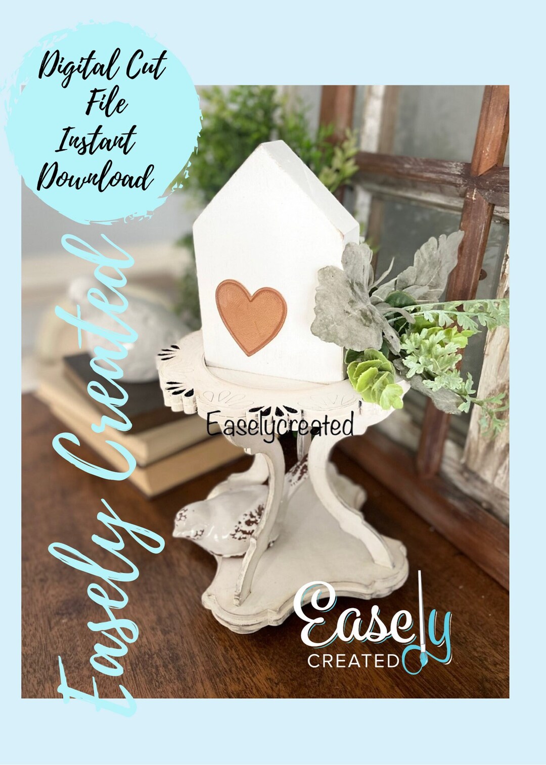 Farmhouse Display Stand Vintage Candle Holder Plant Stand Sign SVG ...