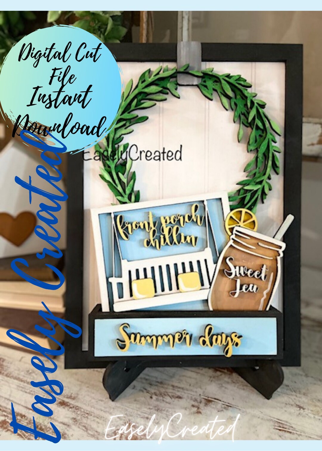 Summer Interchangeable Add-on Sign SVG Seasonal Interchangeable Sign ...