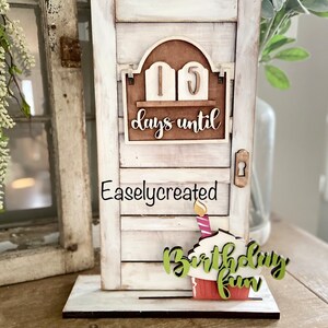 Mini Post Sign Interchangeable Insert "countdown Days Until Birthday ...