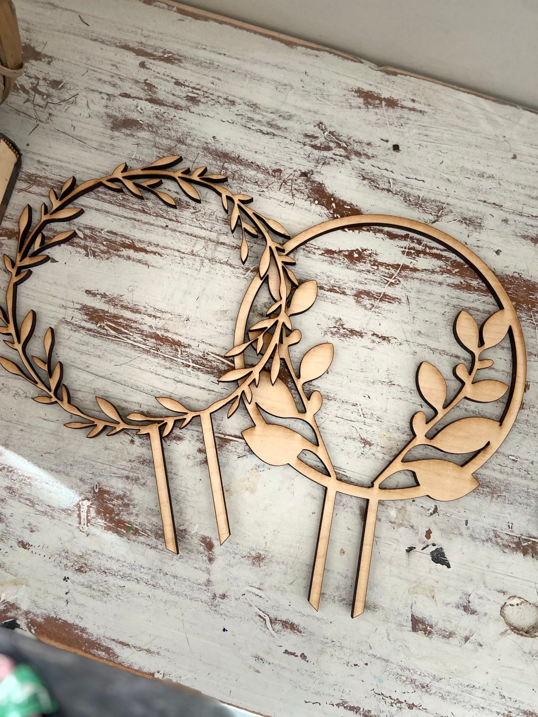 Plant Trellis SVG File Wreath Plant Trellis Glowforge Laser Ready File ...