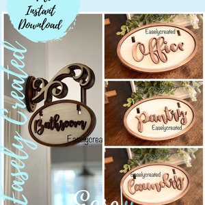 Hanging Door Sign - Etsy