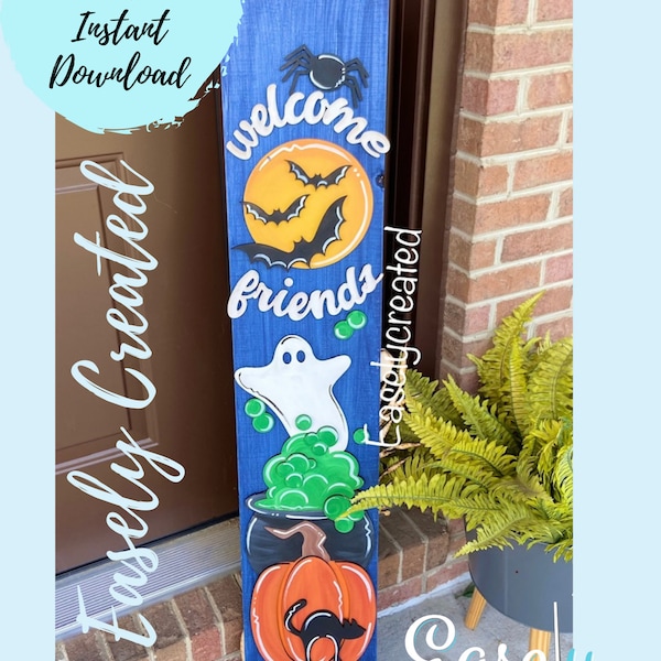 Halloween Porch Sign - Etsy