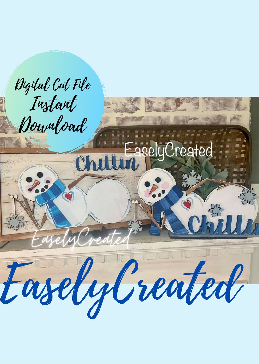 Snowman SVG File Snowman Sign SVG Sign- Winter SVG - Let It Snow ...