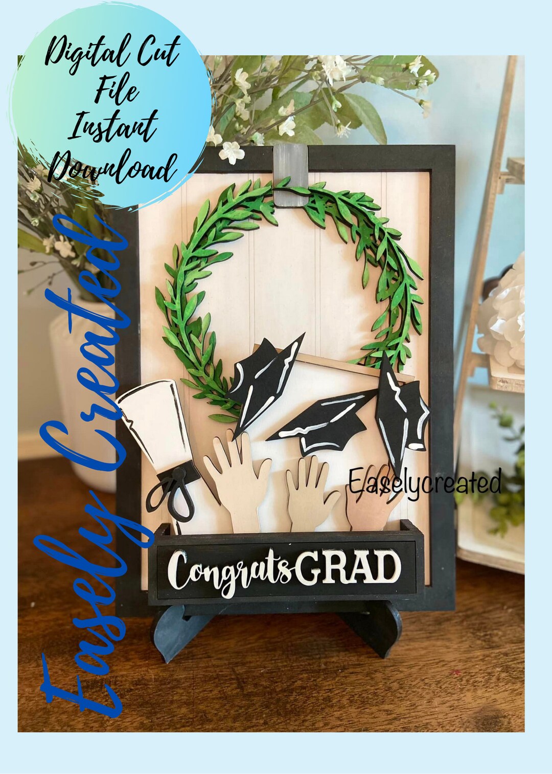 Graduation Congrats Grad Interchangeable Add-on Sign SVG - Seasonal ...